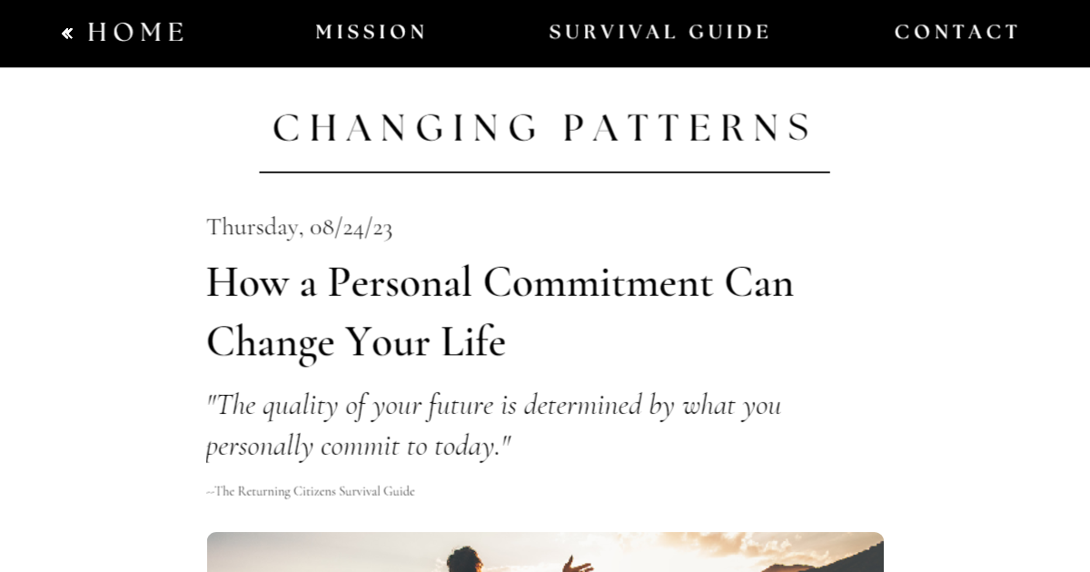 Personal Commitment that Changes Lives